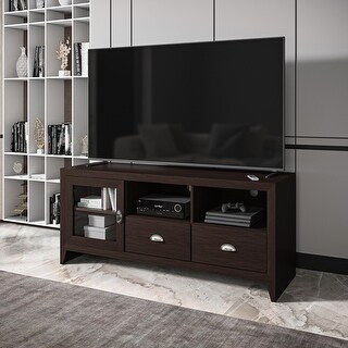 55" DAYTONA Modern TV Stand for TVs up to 60" with Storage, Wenge Brown (RTA-8807-WN) - Bed Bath ...